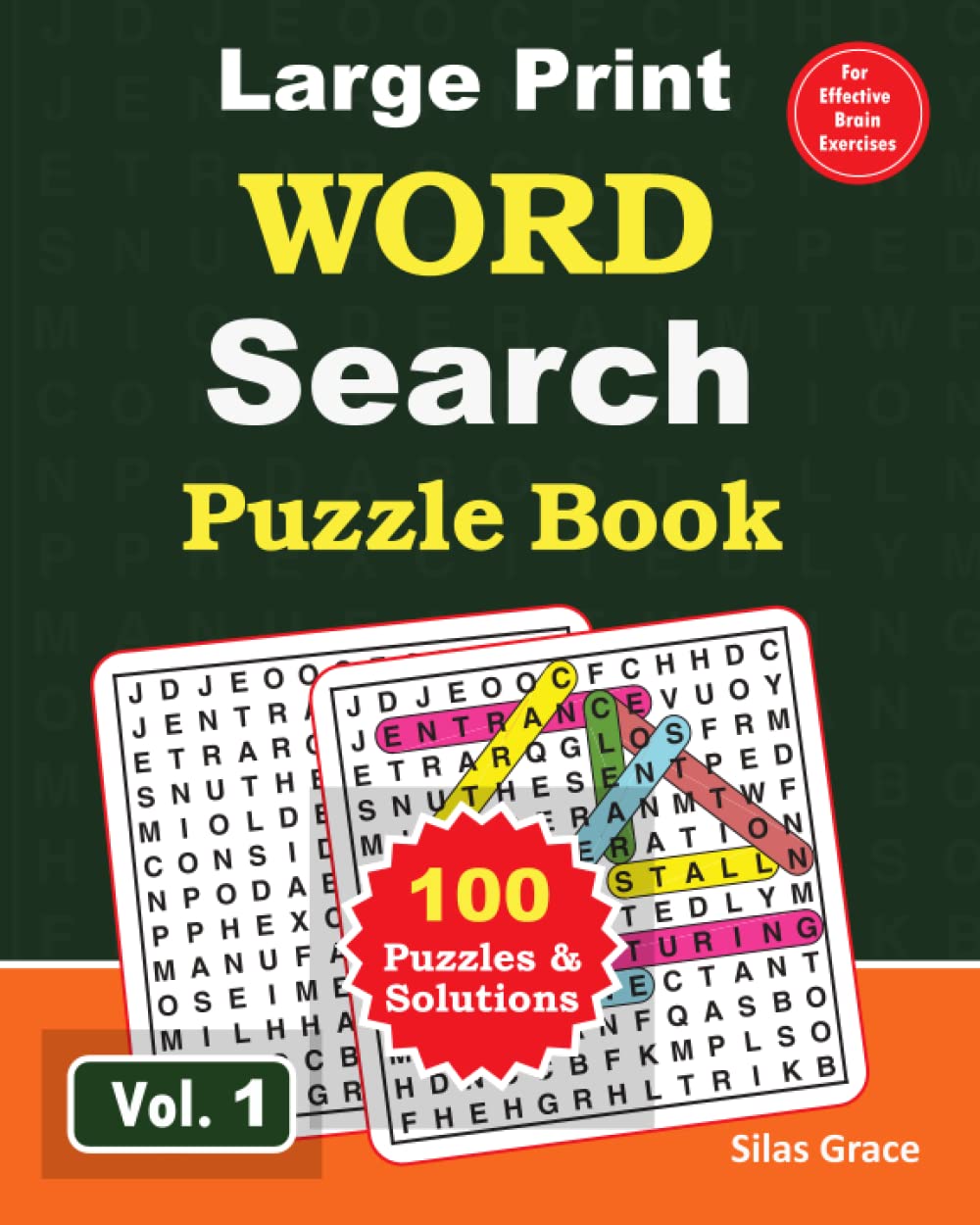Large Print WORD SEARCH Puzzle Book 1: 100 Different and Challenging ...