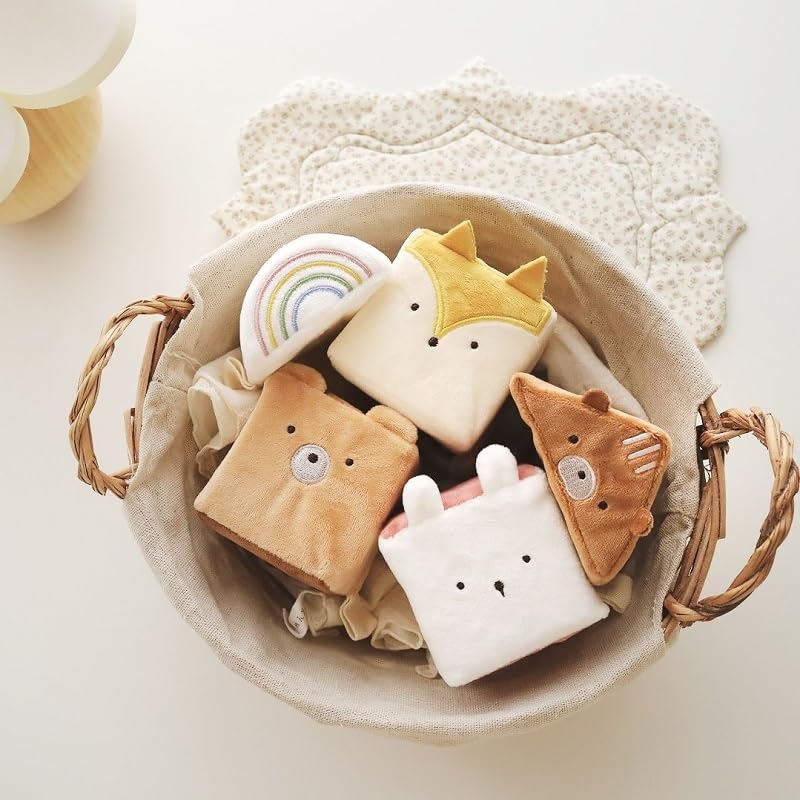 Amazon | amanoppo あまのっぽ もちふわブロック cocory friends ココリー 布 ブロック つみき 0歳 記念日 アニバーサリー ギフト プレゼント おもちゃ ...