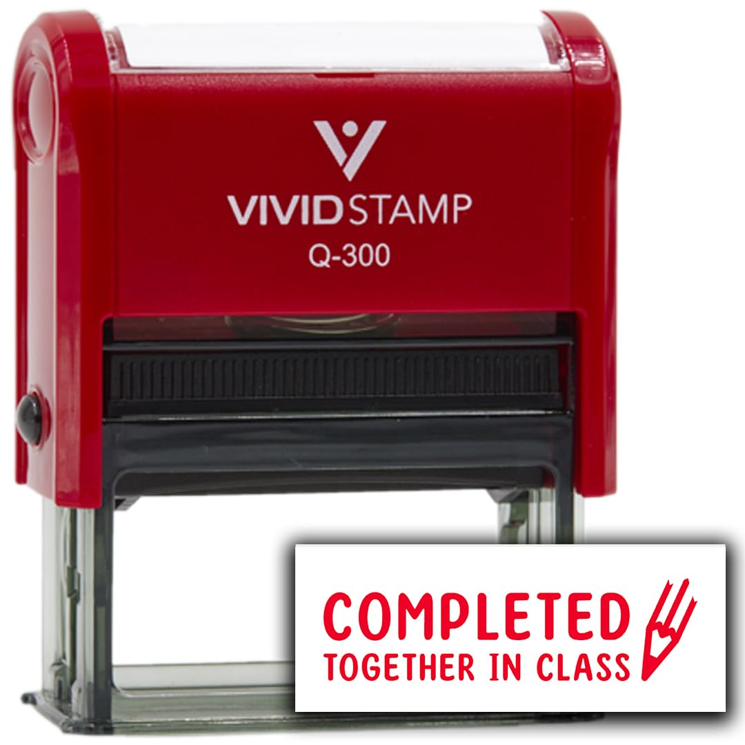 Amazon.com : Vivid Stamp Completed Together in Class Stamps for Grading ...
