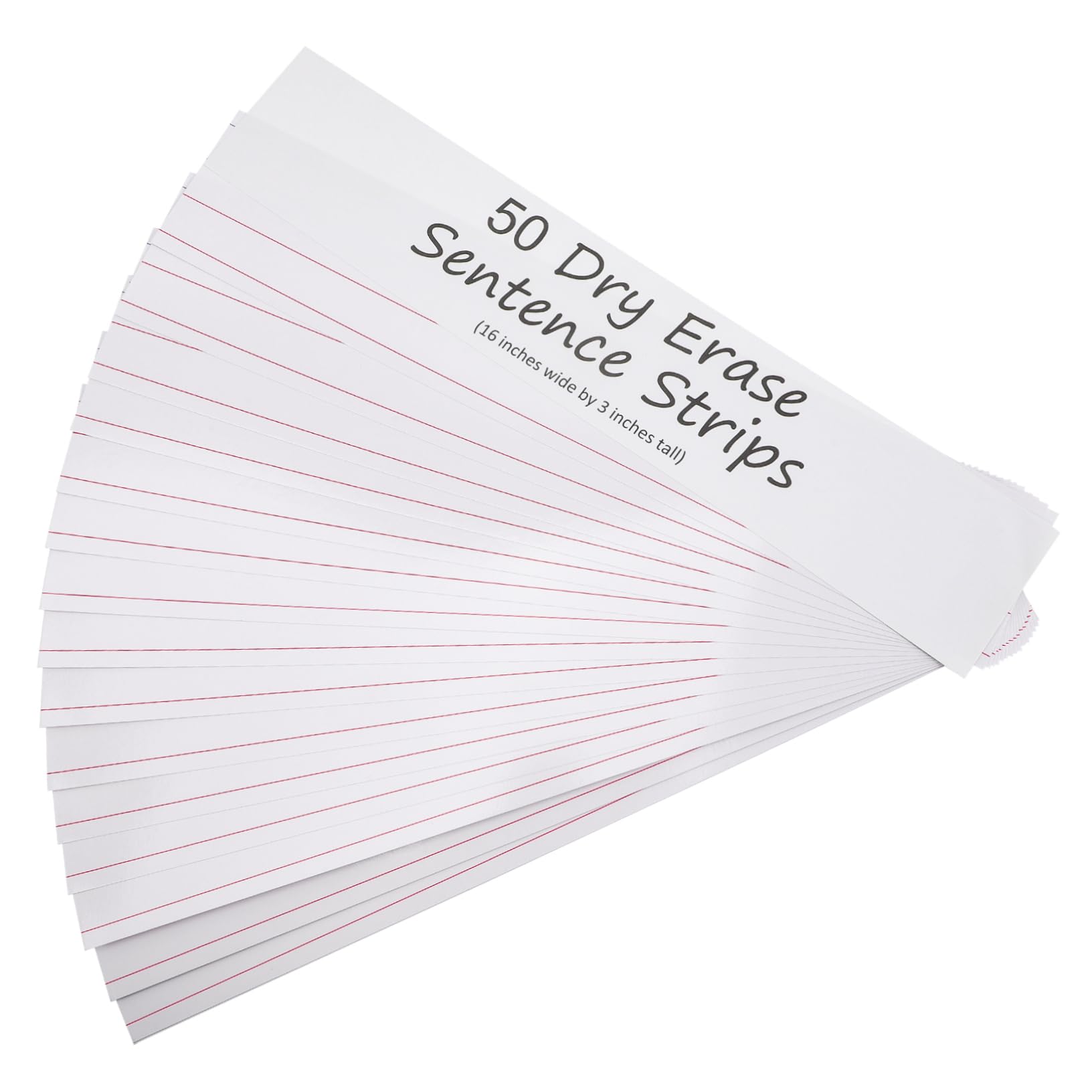 Reusable Lined Writing Cards For Teachers 50 Pcs Dry Erase Sentence ...