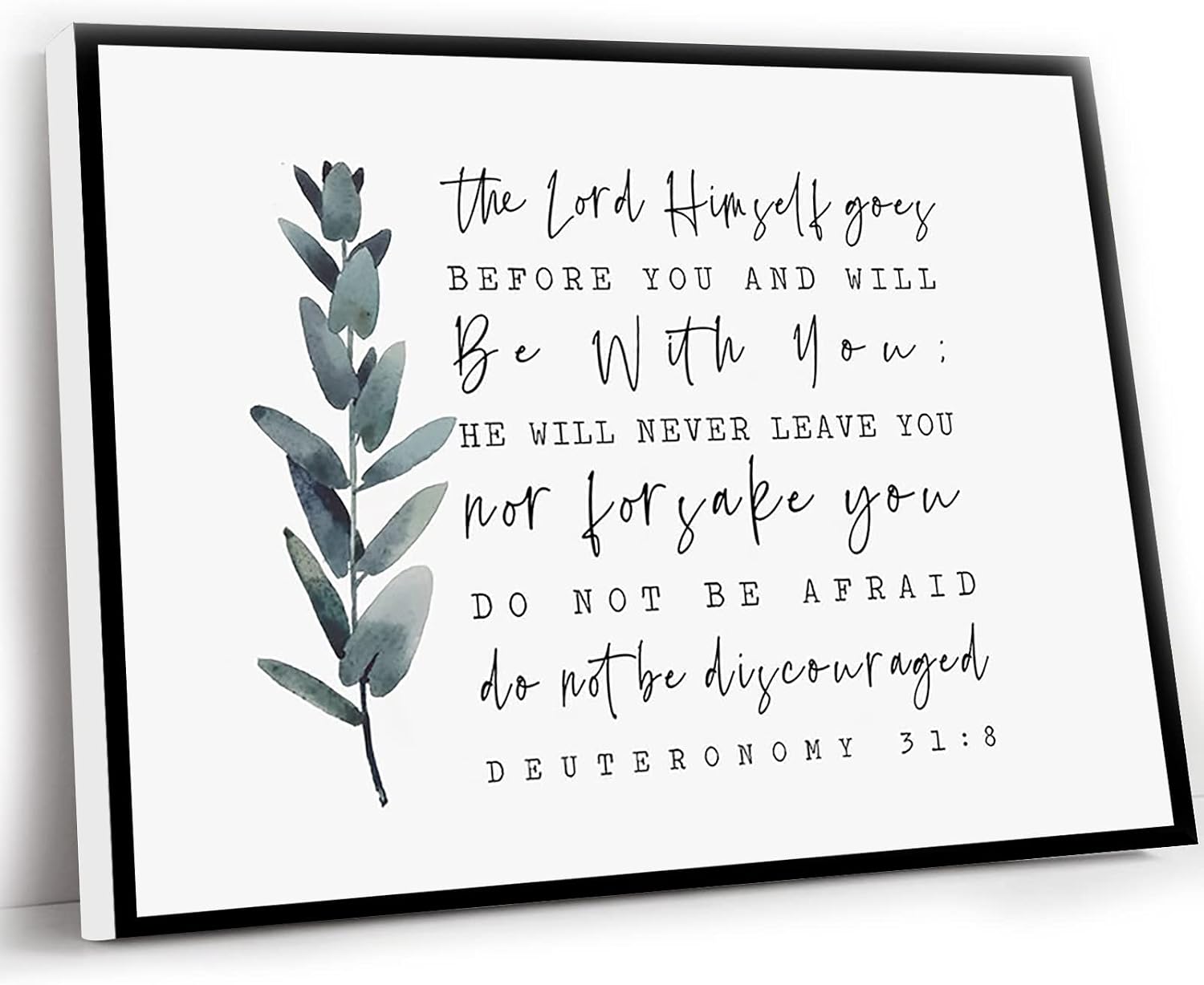 Amazon.com: Windrain Simple Living Room Decor,Deuteronomy 31 8 The Lord ...