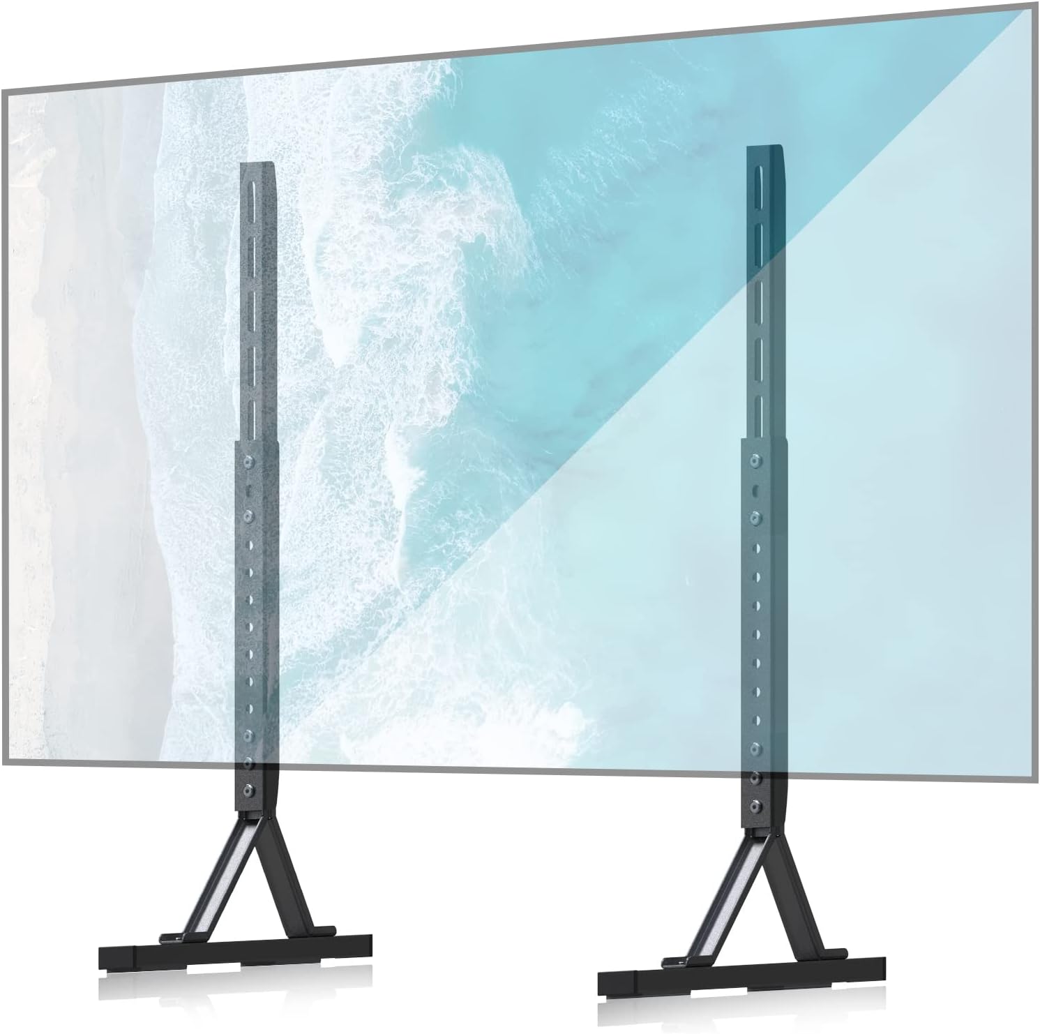 Amazon.com: KAMIWI Universal TV Legs Height Adjustable,Table Top TV ...