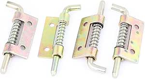 uxcell 4 Pcs Locked Spring Loaded Metal Security Right Barrel Bolt ...