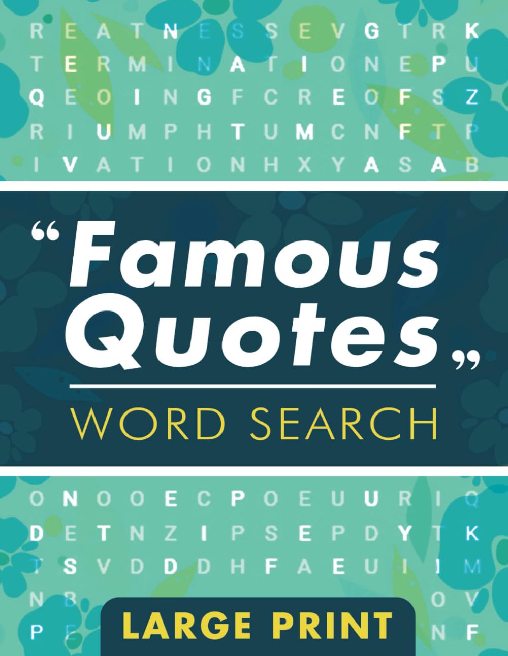 Buy Famous Quotes Word Search Large Print: Inspirational Quotes By ...