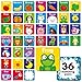 Memory Matching Game, 72 PCS First Words Matching Cards for Toddlers 36 ...