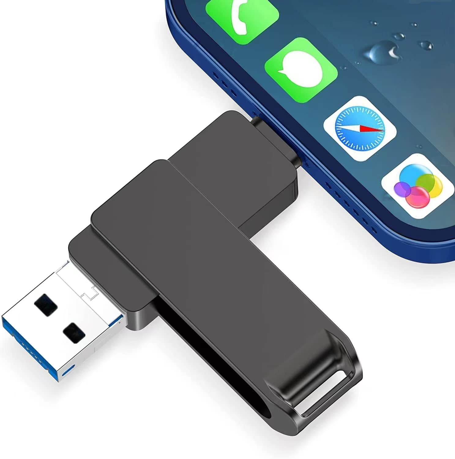 AXFEE USB Stick für Phone, 4 in 1 USB 3.0 Flash Drive, 64GB ...