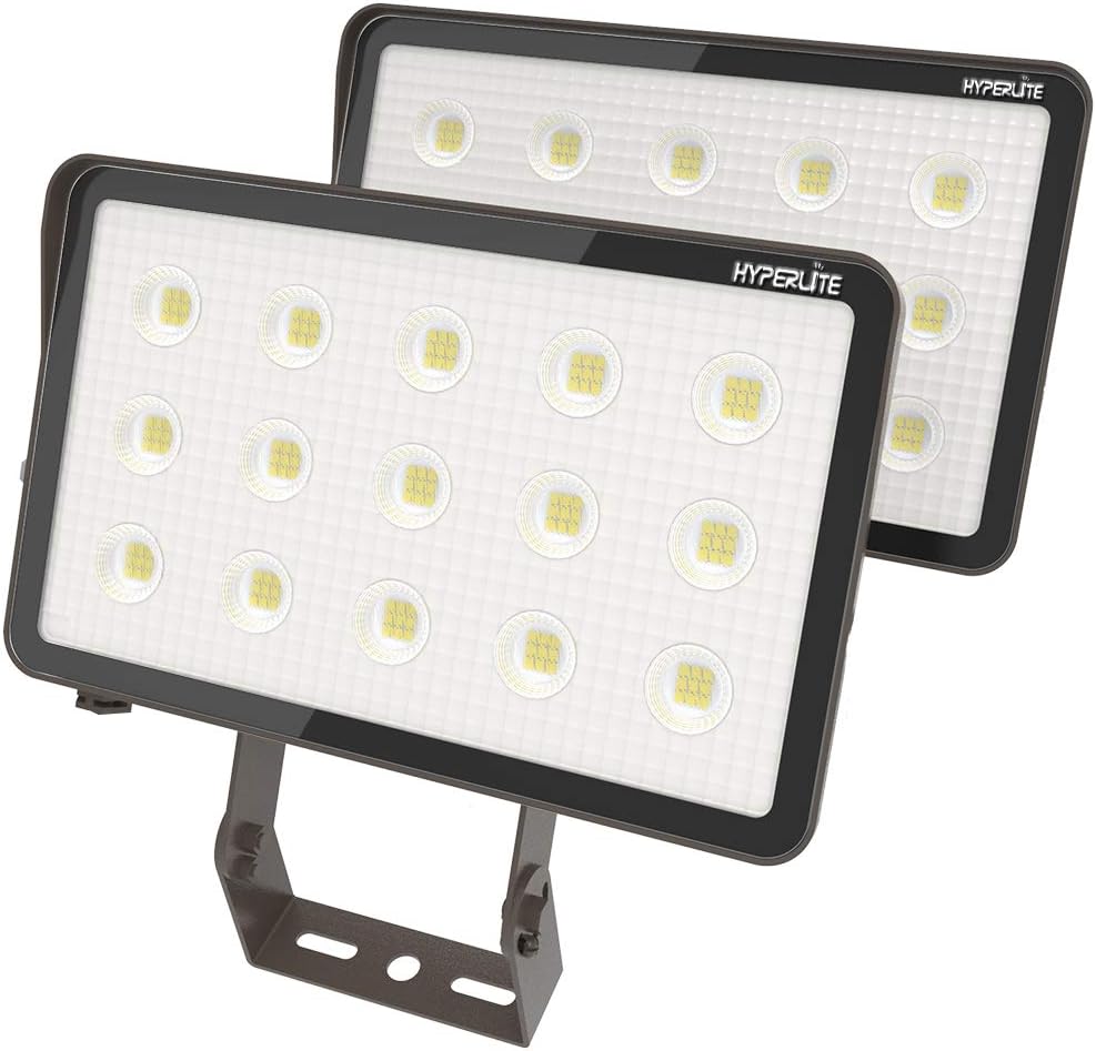 HYPERLITE 2 Pack 70W LED Flood Light Outdoor, Wall Mount 5000K 7,700Lm ...