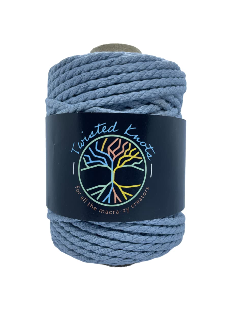 Twisted Knots | Twisted Cotton (50m, 4mm) Cord | Macrame Cord | Cotton ...