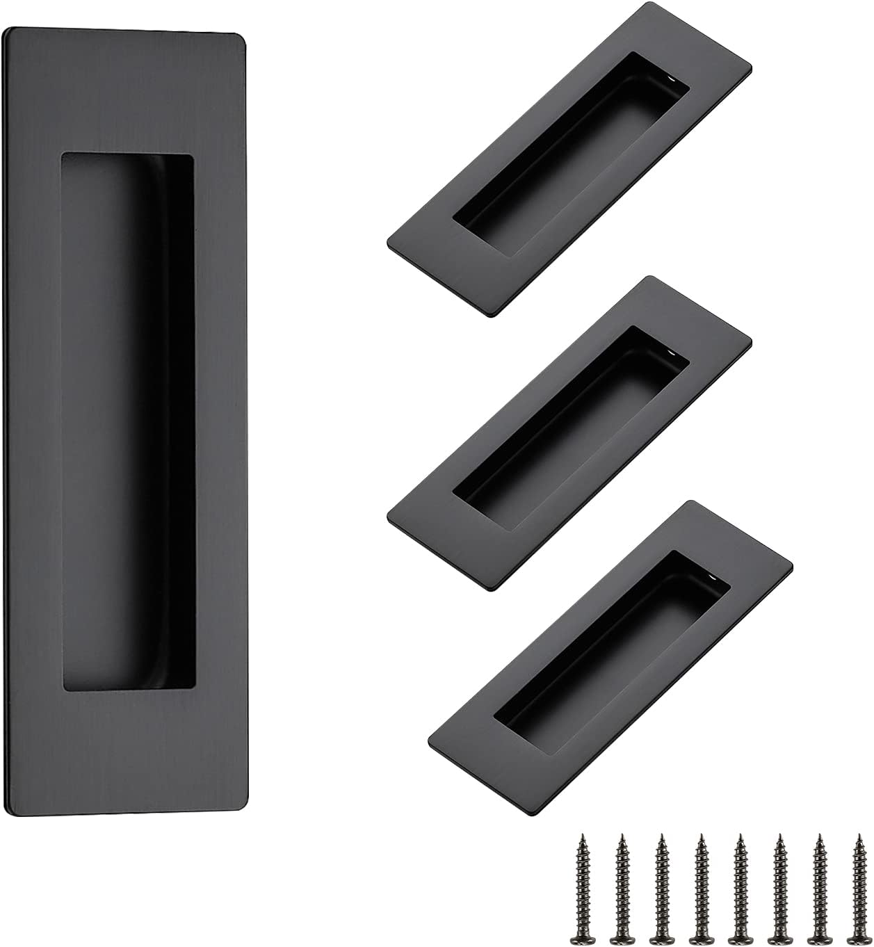 Bestgle 2 Packs Hidden Concealed Recessed Sliding Door Pull Handles ...
