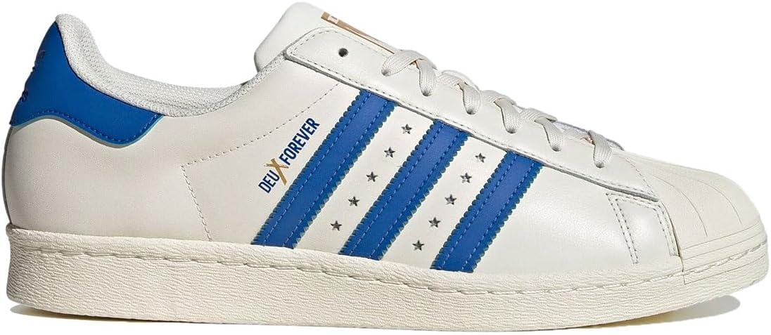 Amazon | [アディダス] スーパースター 80S デュース SUPERSTAR 80S DEUX オフホワイト/ブルー/ゴールド ...