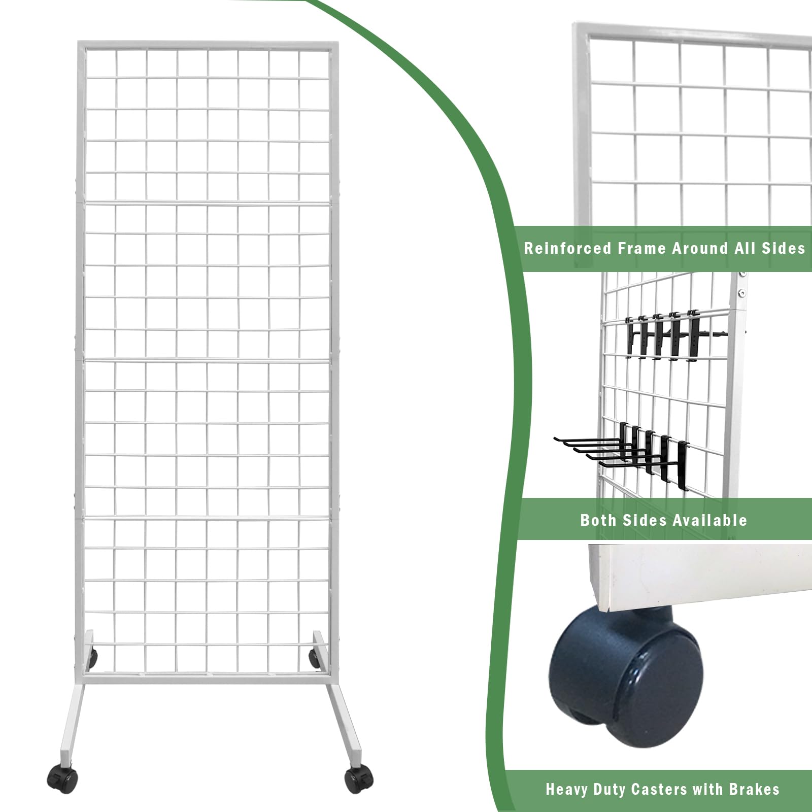 Snapklik.com : 7RiversART Gridwall Panel Display Stand 2 X 5.5 Ft Heavy ...