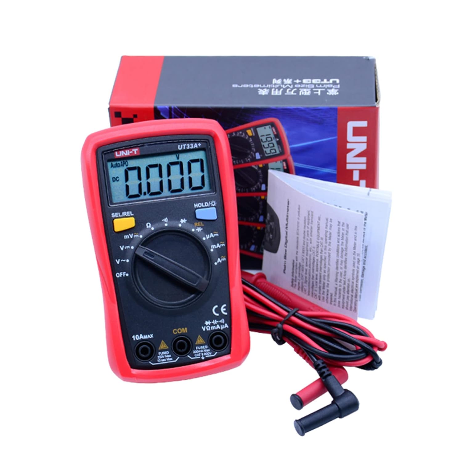 UNI-T Digital Multimeter with Backlight, Palm Size AC DC Voltmeter ...