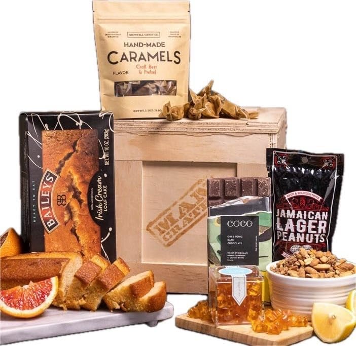Amazon.com : Man Crates, Booze-Infused Snacks Crate - Includes Craft ...