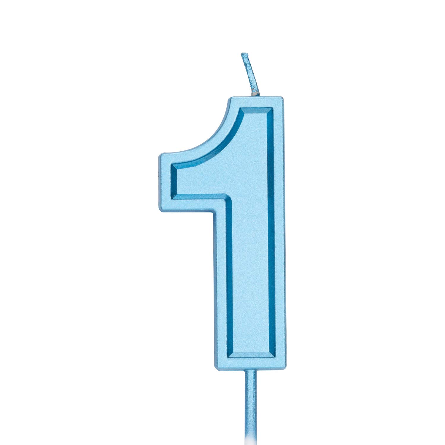 Single Blue Birthday Candle