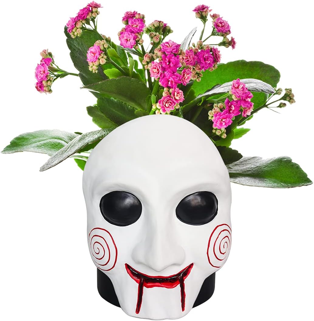 nezababycos Horror Movie Planters Scary Head Plant Pots Small Face ...