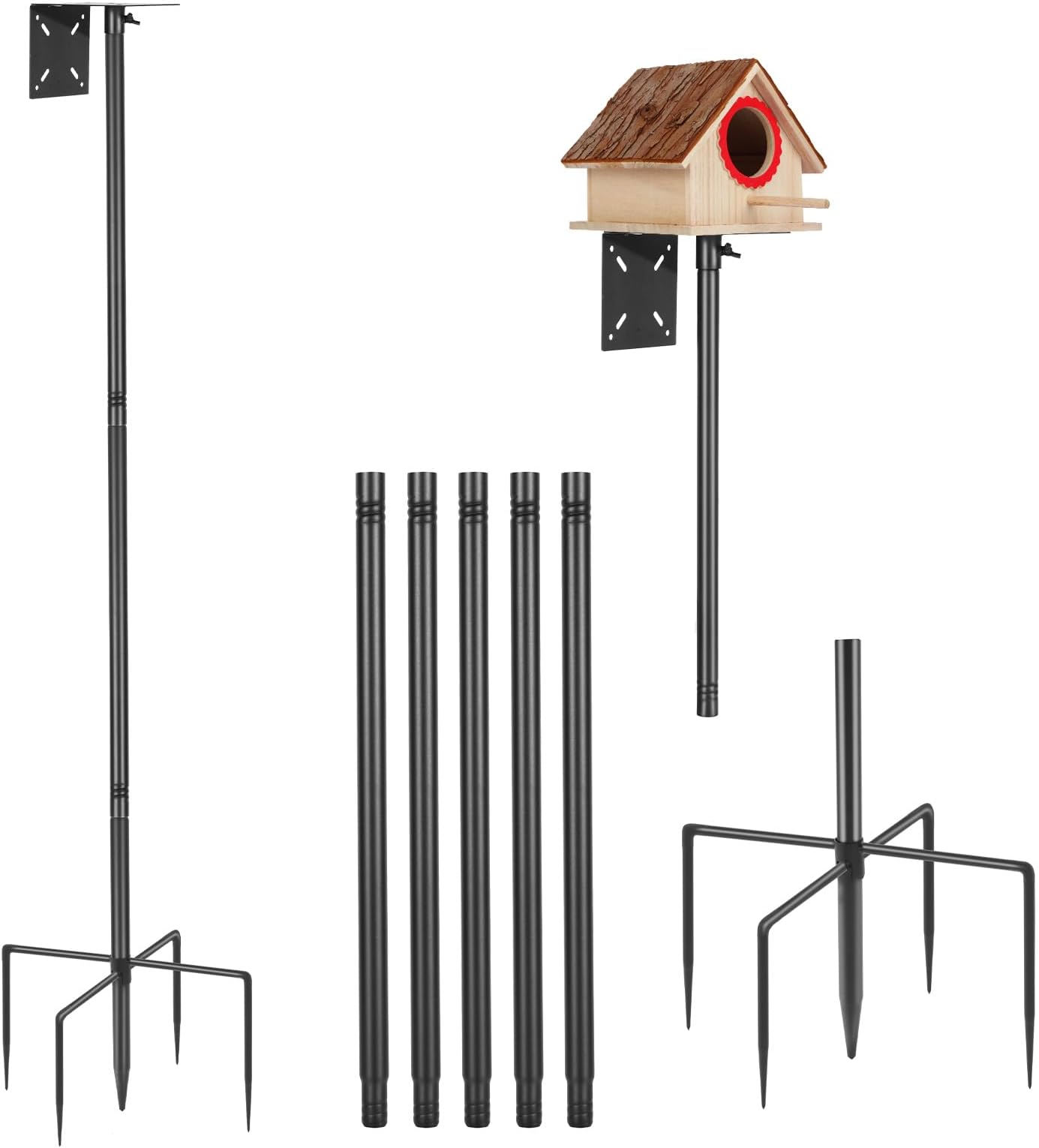 Amazon.com : Smart Bird Feeder Pole - (32-92 Inch) Adjustable Bird ...