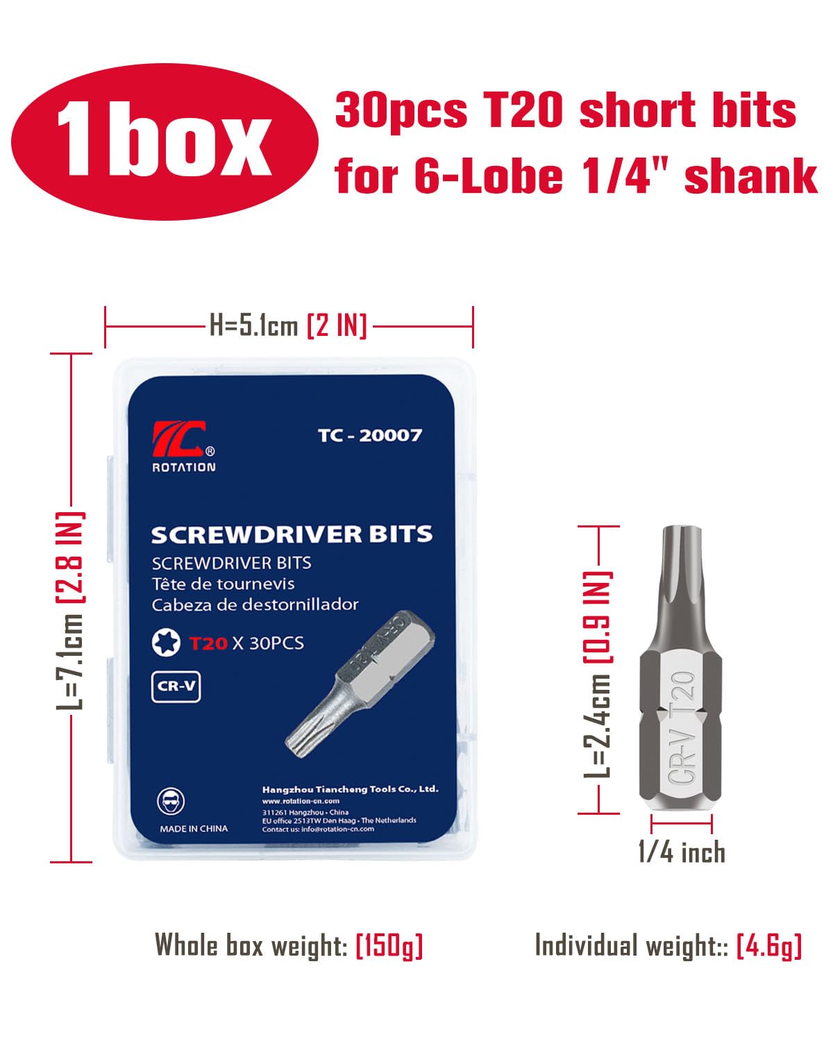 Snapklik.com : 30-Piece T20 Bit Set, Chrome Vanadium Steel, Impact ...