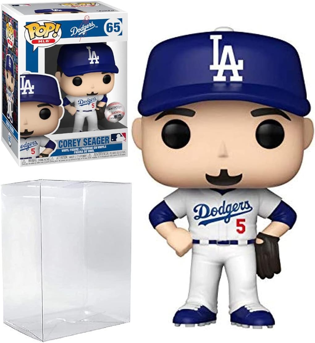Amazon.com: Corey Seager Los Angeles Dodgers Funko POP #65 (Includes ...