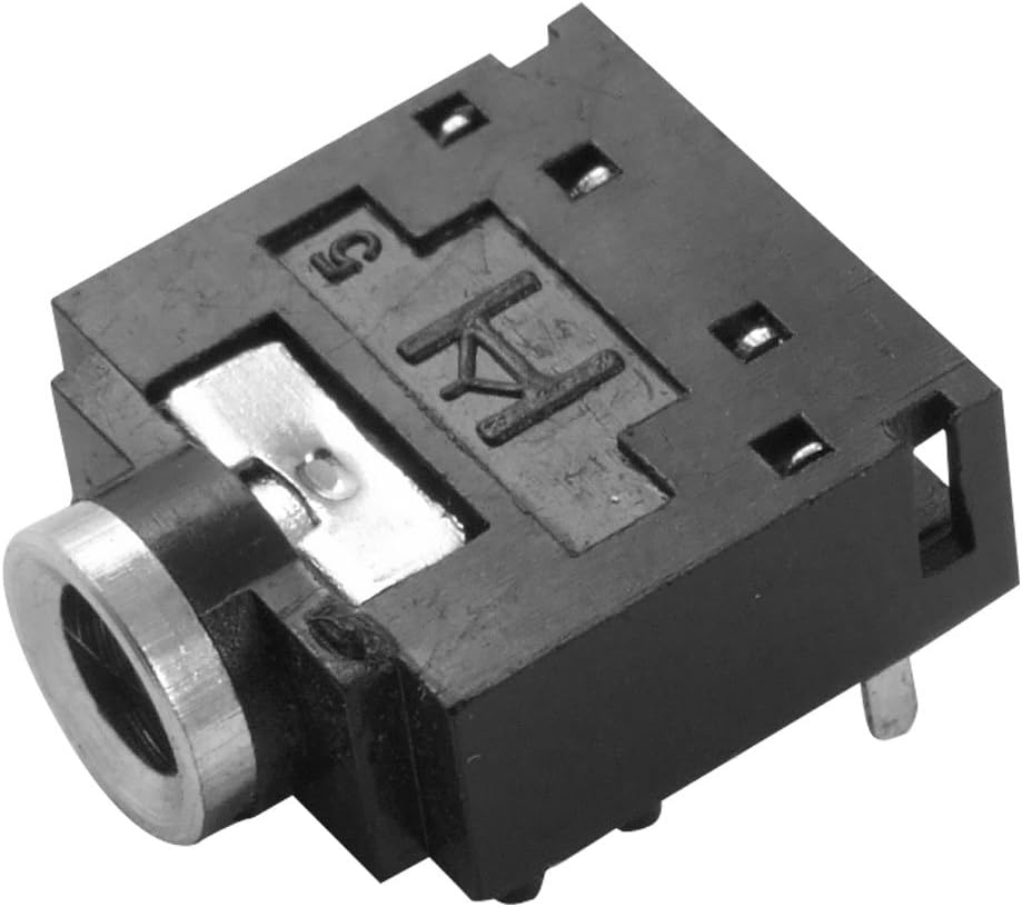 Amazon.com: uxcell Replacement 4 Pin 3.5mm Stereo Jack Socket PCB Mount ...