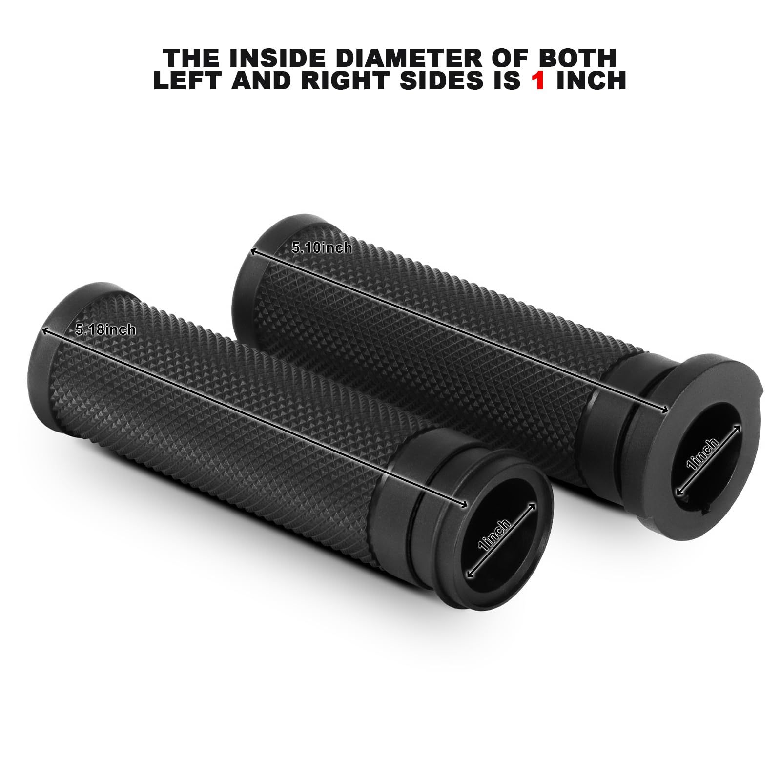 Snapklik.com : Motorccle Grips Handlebar Hand Grips 1 Inch 25mm ...