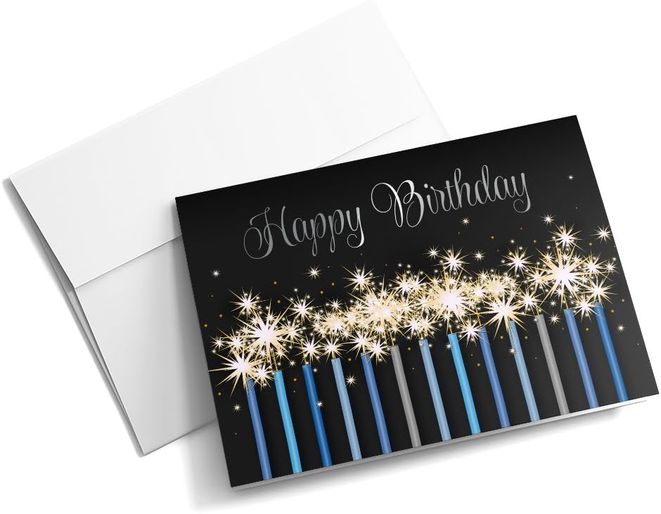 Amazon.com : Jumbo Birthday Card Rose Gold Birthday Greeting Cards ...