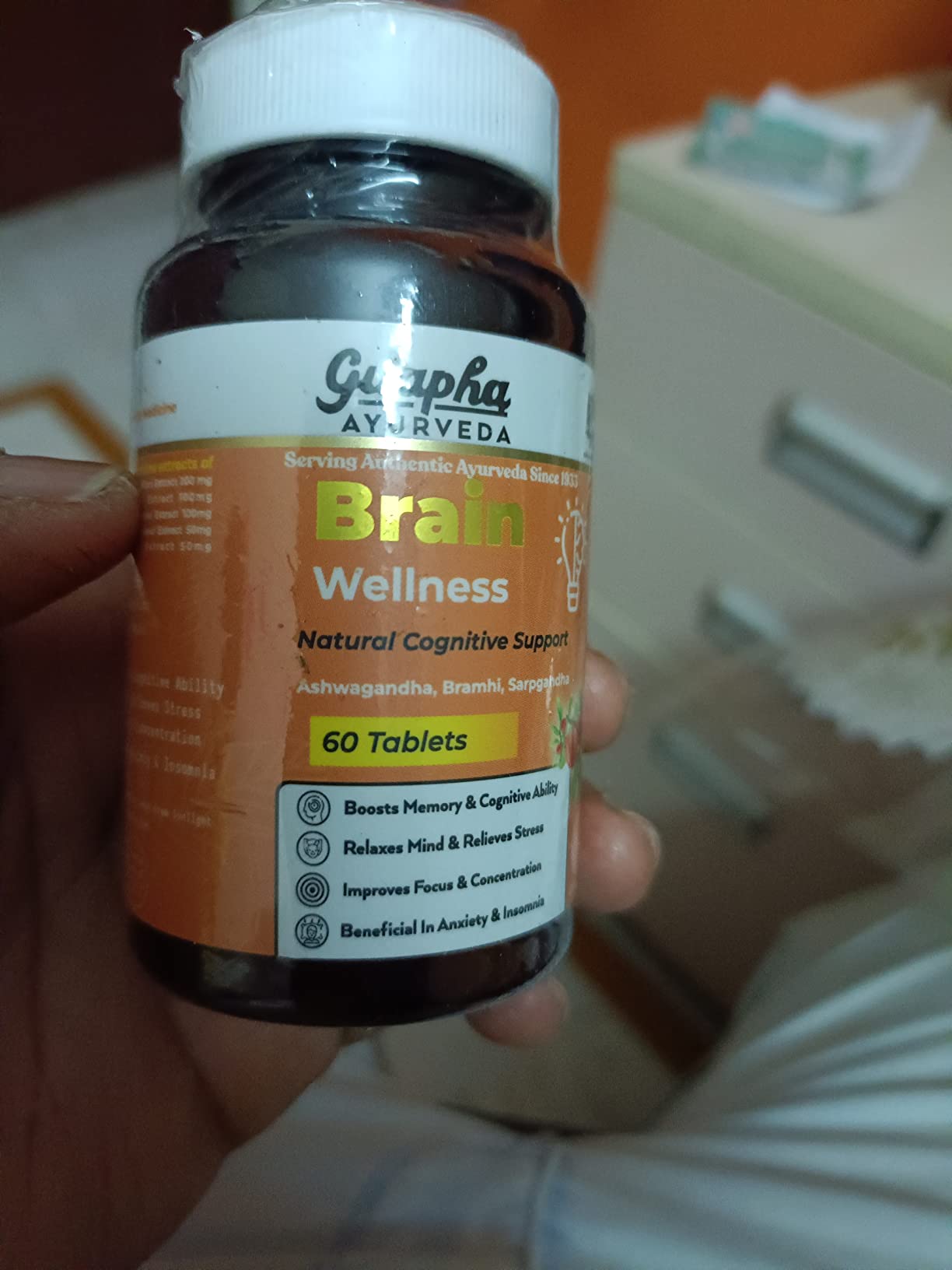 Buy Guapha Ayurveda Brain Wellness | Natural Cognitive Support | Wth ...