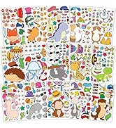 Amazon.com: 15 Sheets Dress Up Stickers for Girls Kids Toddlers Make ...
