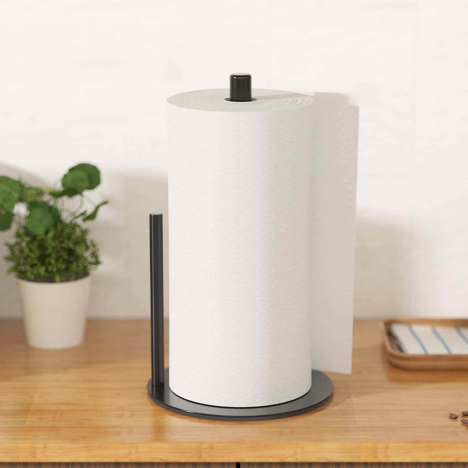 Paper Towel Holder Black Kitchen Roll Holder Premium Stainless Steel Paper Towel Holder For paper-towel-holder-black-kitchen-roll-holder-premium-stainless-steel-paper-towel-holder-for
