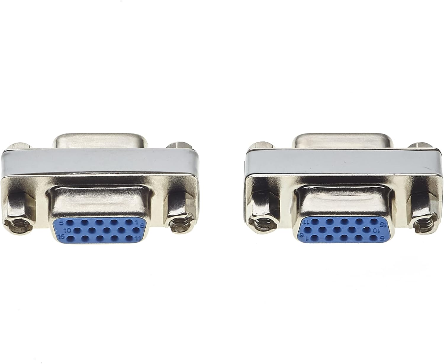 VGA Female to Female Adapter, Pack of 2 – SVGA Coupler, 15-Way VGA ...
