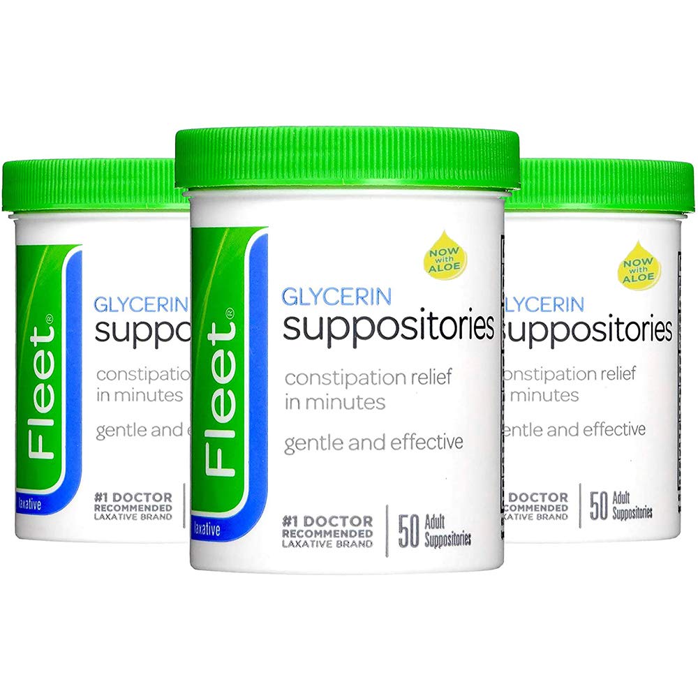 Snapklik.com : Fleet Laxative Glycerin Suppositories For Adult Constipation