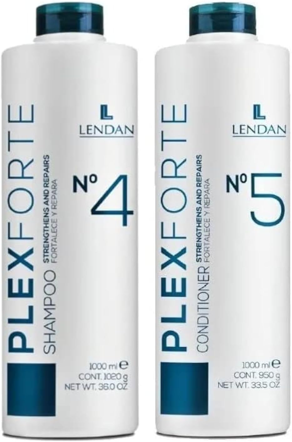 Amazon.com : Lendan Plex Forte Kit No. 4 + 5 - Shampoo and Conditioner ...