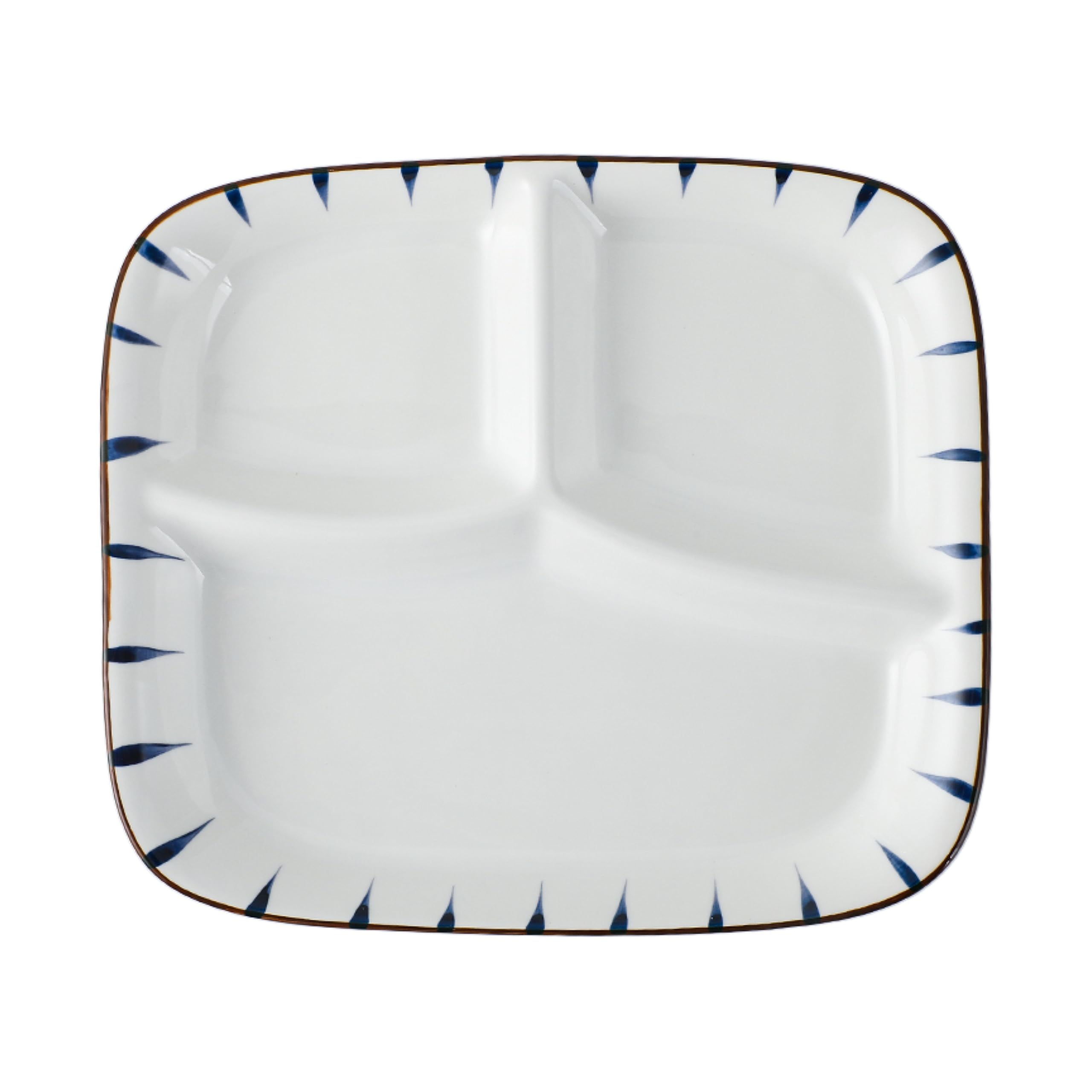 Amazon.com | Acyhggi Ceramic Divided Porcelain Dinner Plates - 10 inch ...