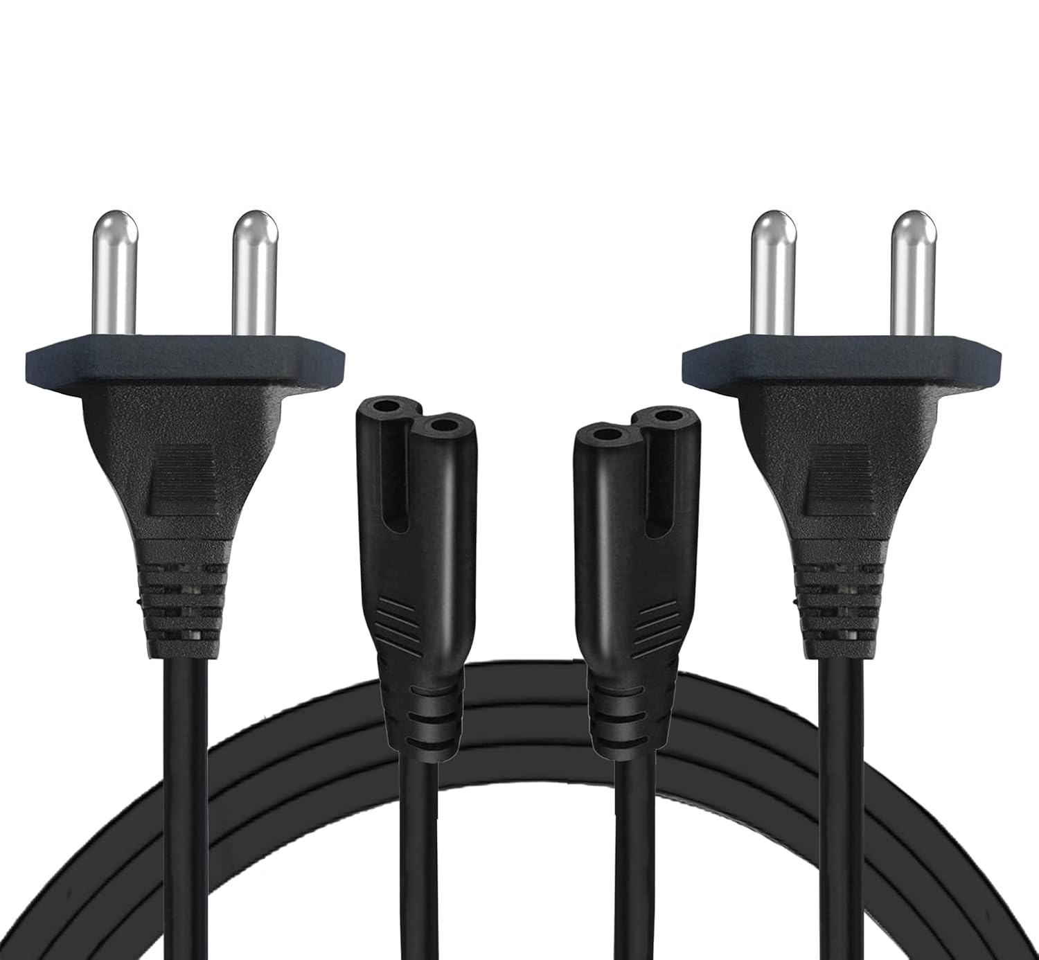 Buy Windup 2 Pin AC Power Cord, 2 Prong AC Wall Plug 2-Slot Power Cable ...