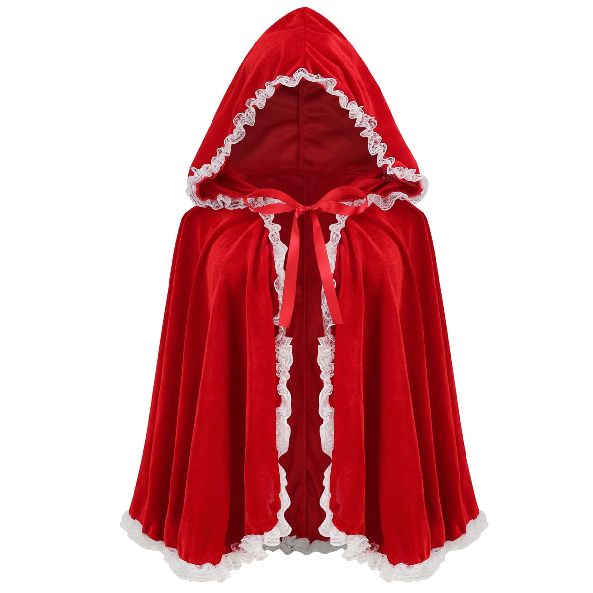 Colorful House Velvet Red Riding Hooded Velvet Cloak Halloween ...