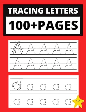 TRACING LETTERS: Alphabet Uppercase & Lowercase Letters Handwriting ...