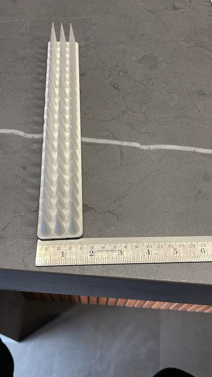 BirdShoo Plastic Bird Spikes (Set of 5 Pieces) Covers 5 FT. (White ...