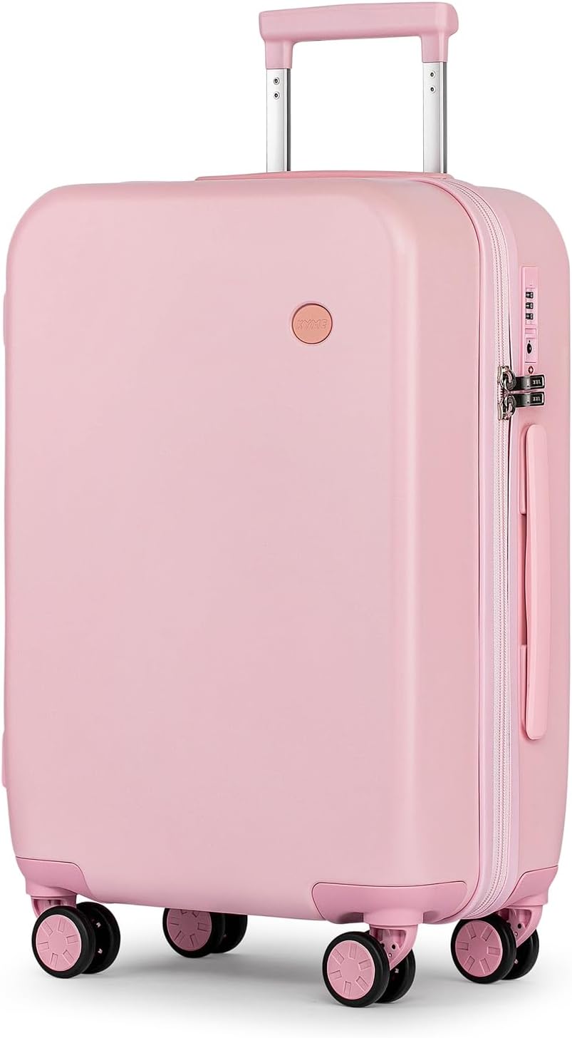 Amazon.com | KYME Carry On Luggage, 22 Inch Suitcase With Double ...