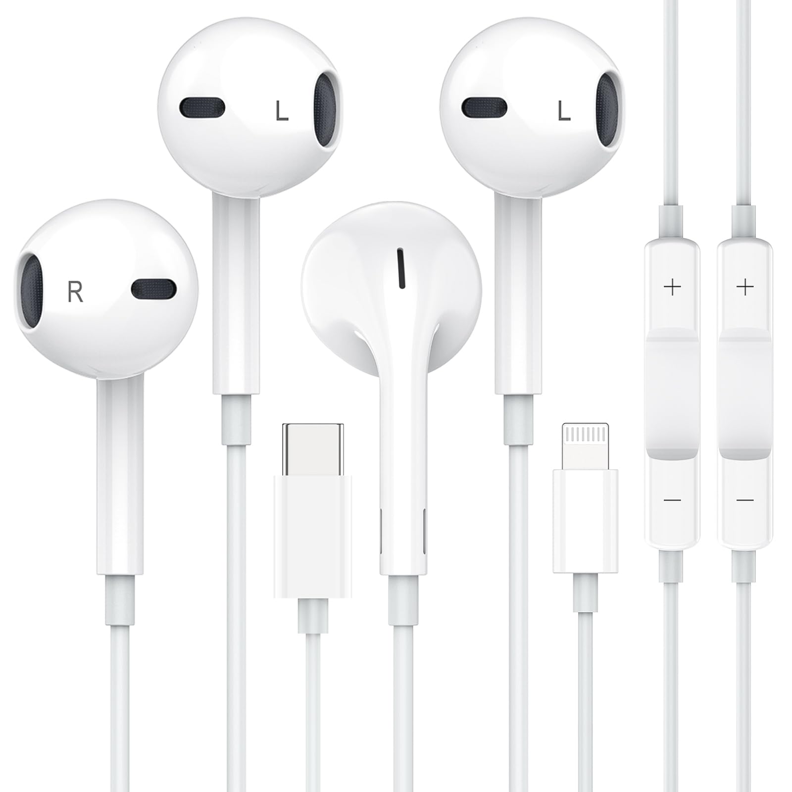Amazon.com: Apple Earbuds, Wired Earphones with Lightning Connector and ...