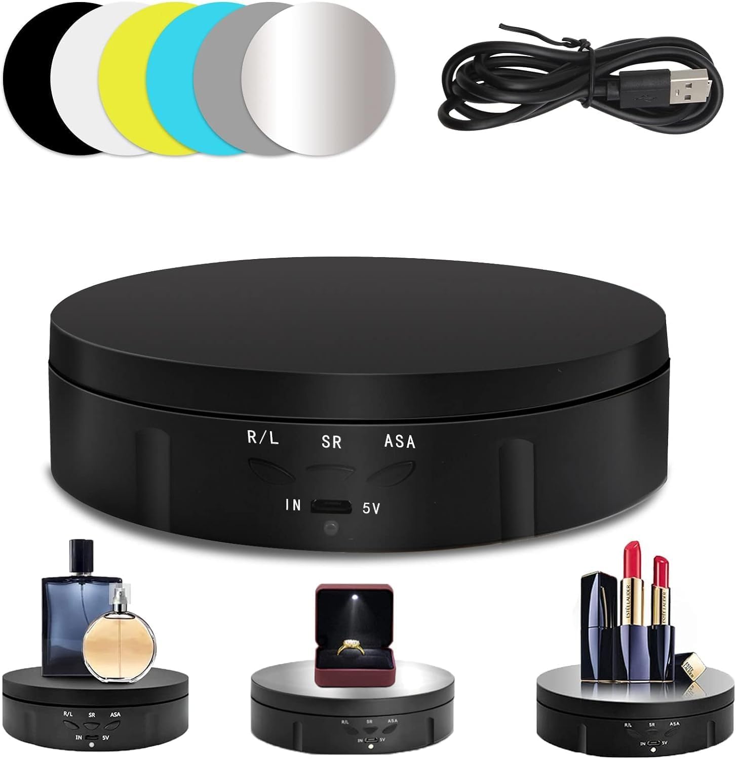 Motorized Rotating Display Stand 360 Degree Turntable Display Stand 6 ...