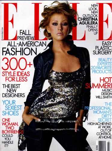 Christina Aguilera Cover Elle Magazine July 2004 - Campbell Brown ...