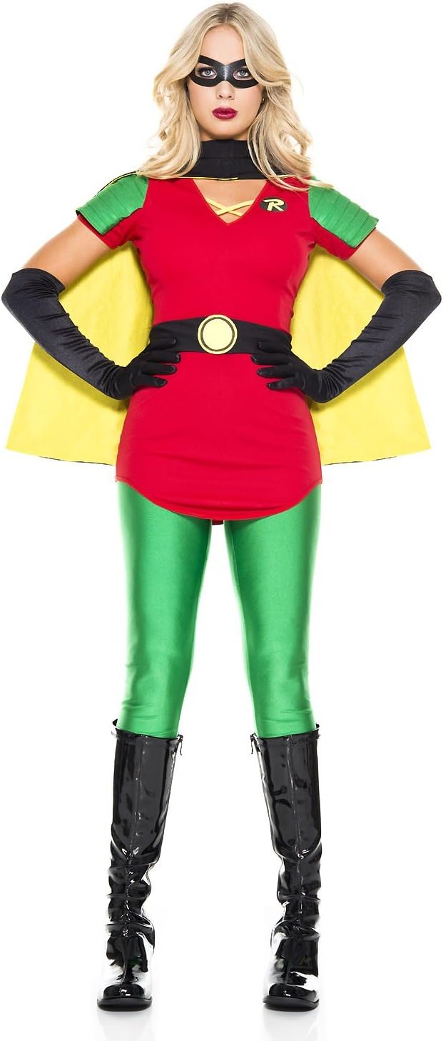 Amazon.com: 6 PC. Ladies Robyn Hero Costume Set : Clothing, Shoes & Jewelry