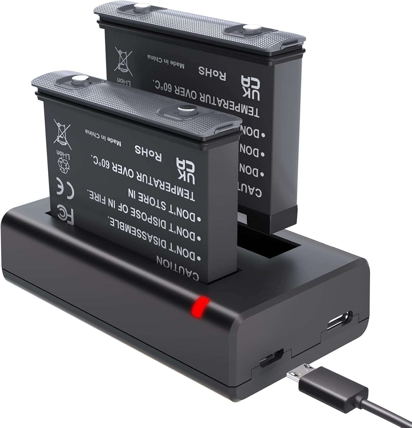 Amazon.com: JYJZPB 360 X3 Kit for Insta 360 Battery, 2-Pack 2000mAh One ...