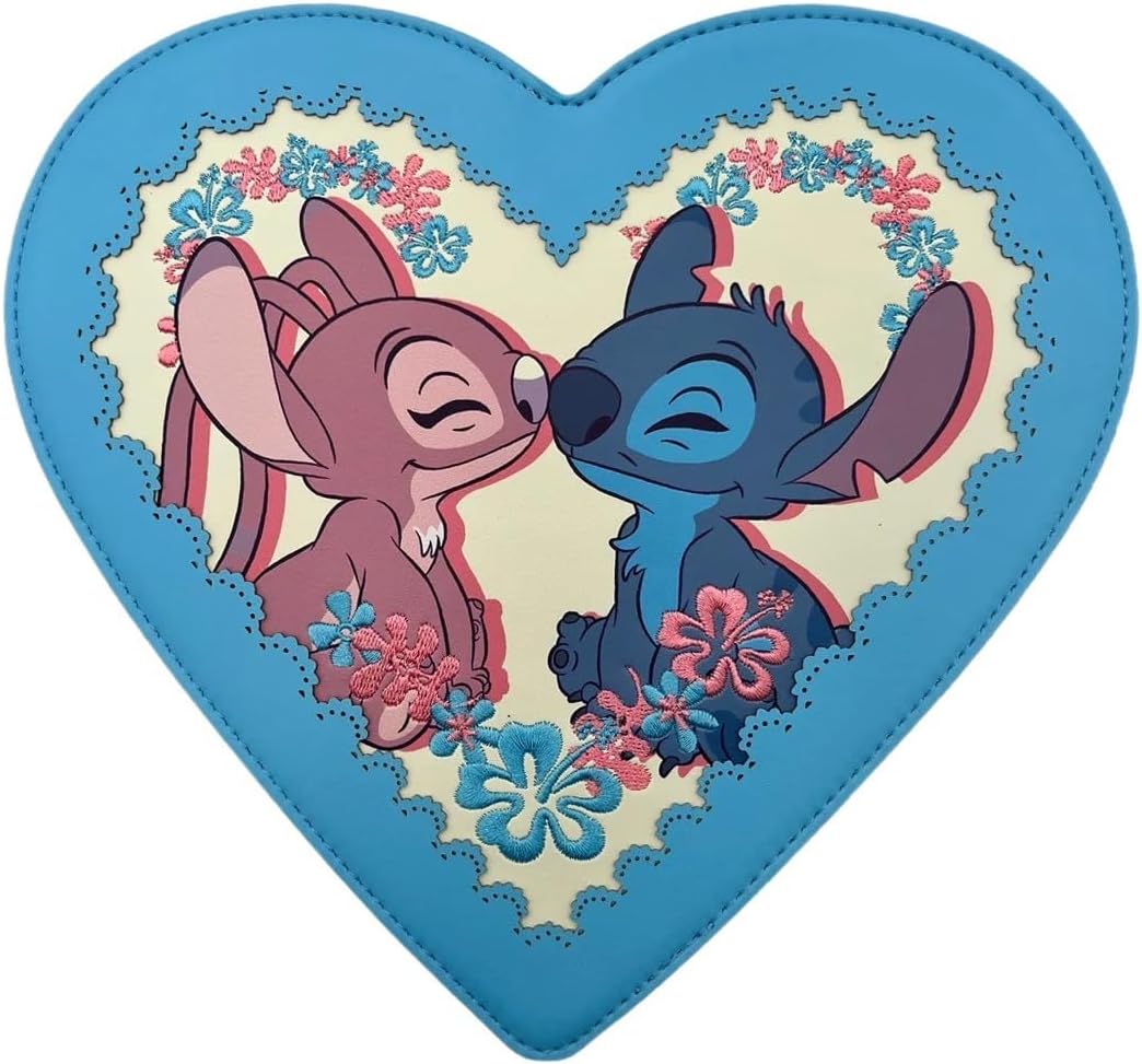 Amazon.com | Loungefly Disney Stitch & Angel Heart Backpack | Casual ...