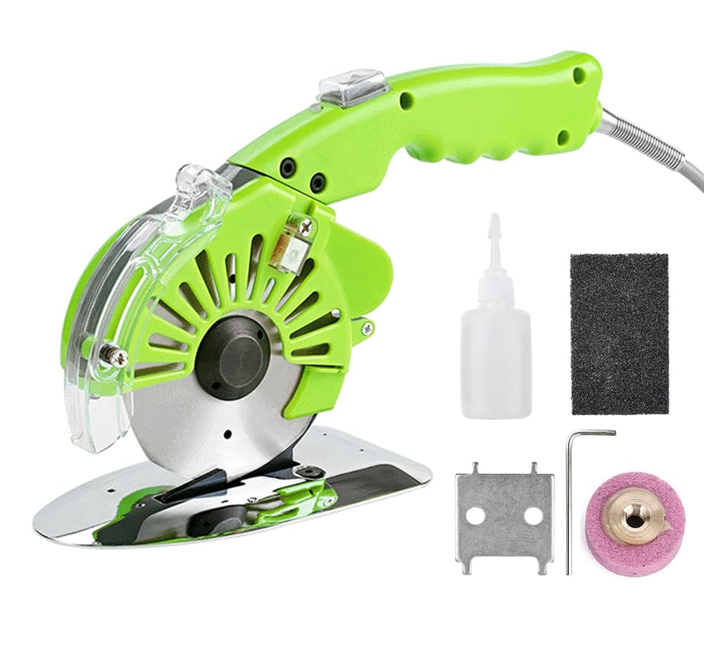 Amazon.com: 300W Fabric Rotary Cutter Electric Fabric Scissors, Round ...