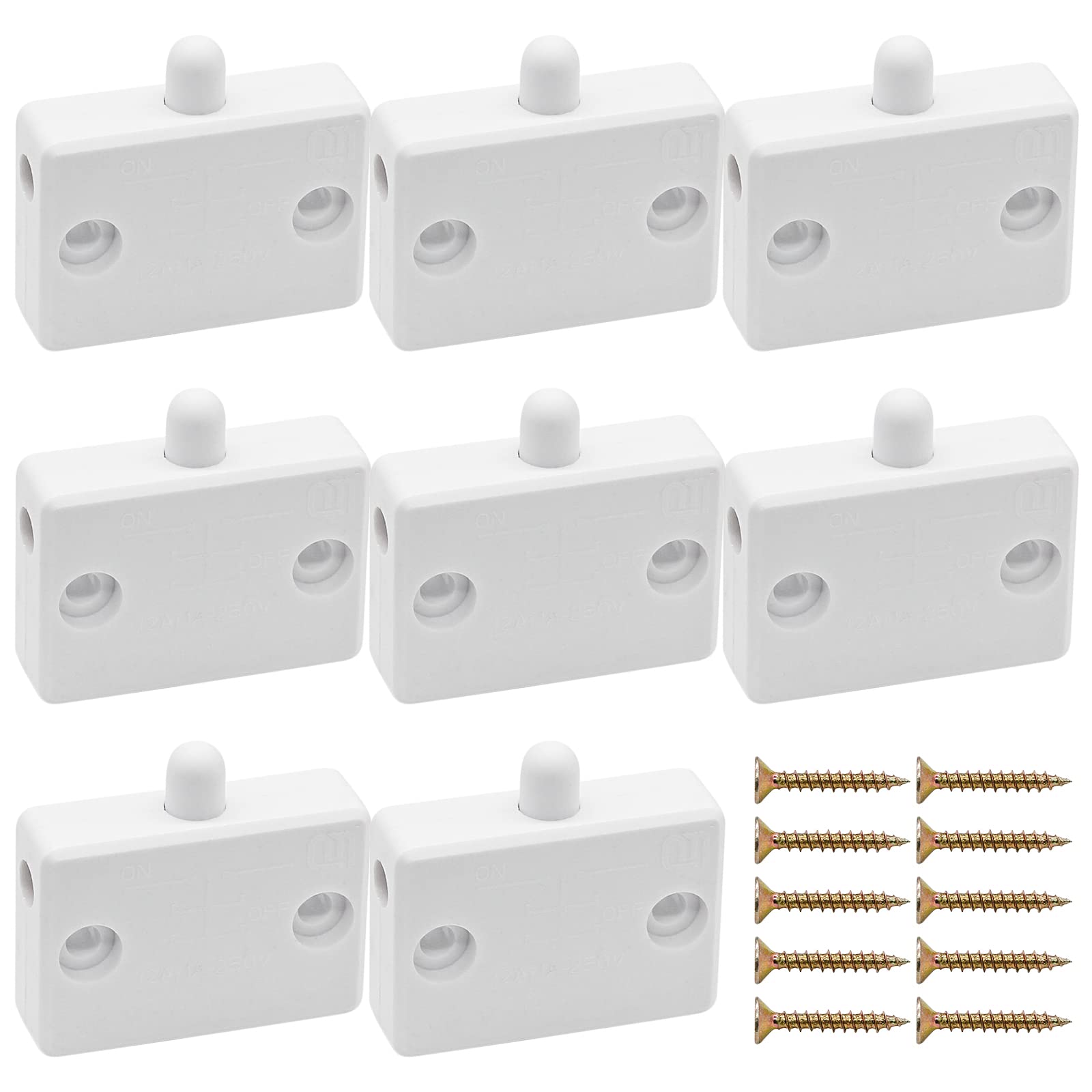BokWin 8 Pack Cabinet Light Switch Wardrobe Light Switch Closet Door ...