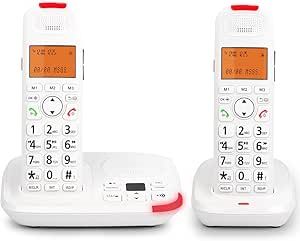 Amazon.com : Sangyn 2 Handset Amplified Cordless Senior Phone with ...