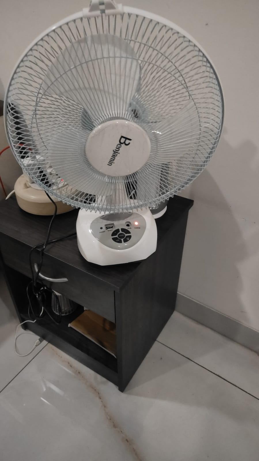 Buy Benjamin MR-5912 Rechargeable Fan Battery Fan 12inch blade with 1 ...