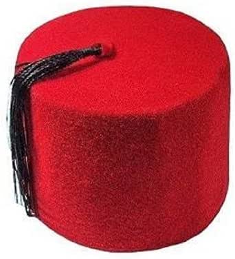 Amazon.com: 100% Egyptian Adult Red Fez Tarboush Tarboosh Turkish ...