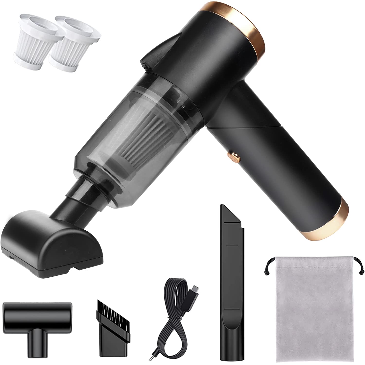 Amazon.com: KOROICK Wireless Handheld Car Vacuum Cleaner - 90° Foldable ...