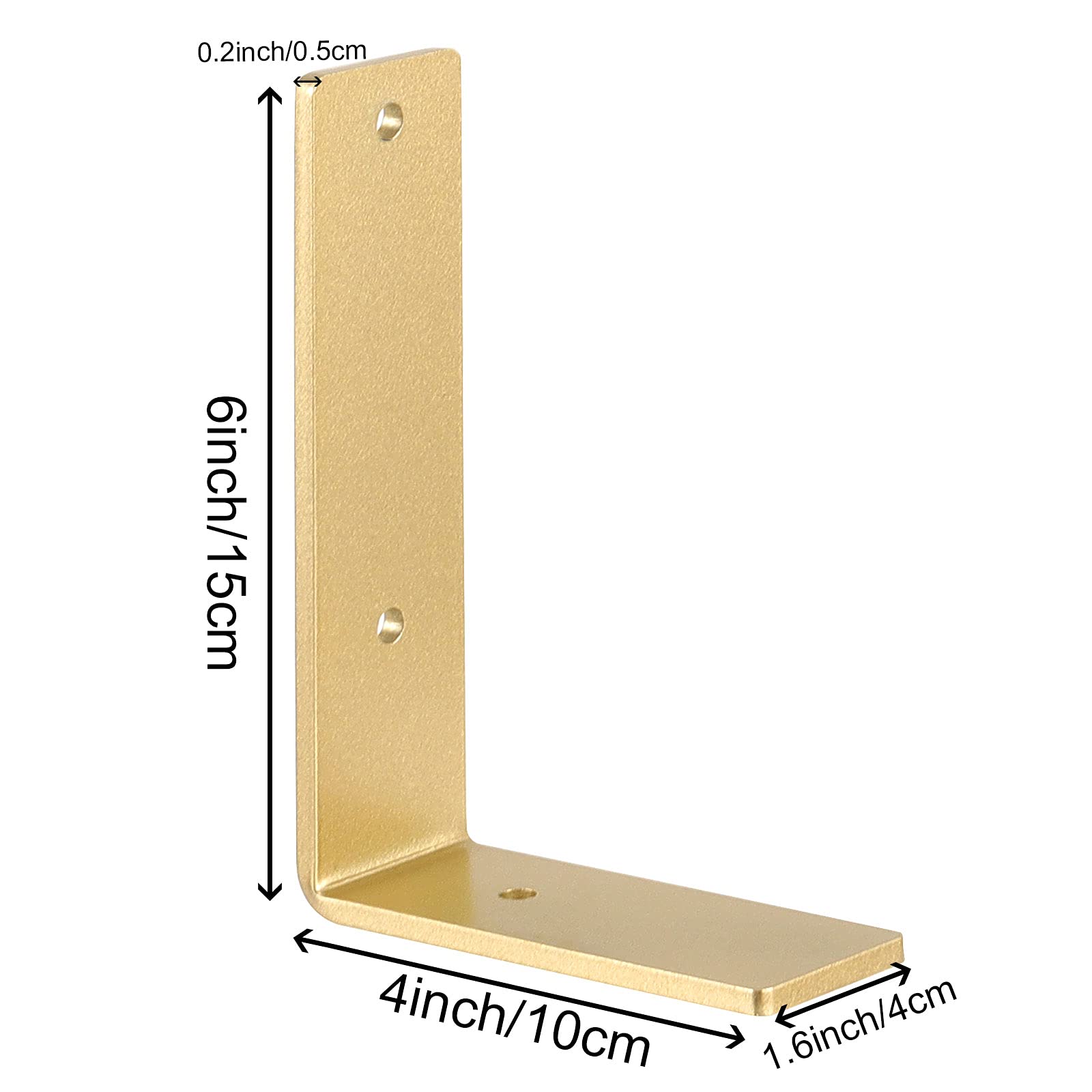 Snapklik.com : SEUNMUK Heavy Duty L Shape Wall Brackets - 8 Pack, 6 X 4 ...